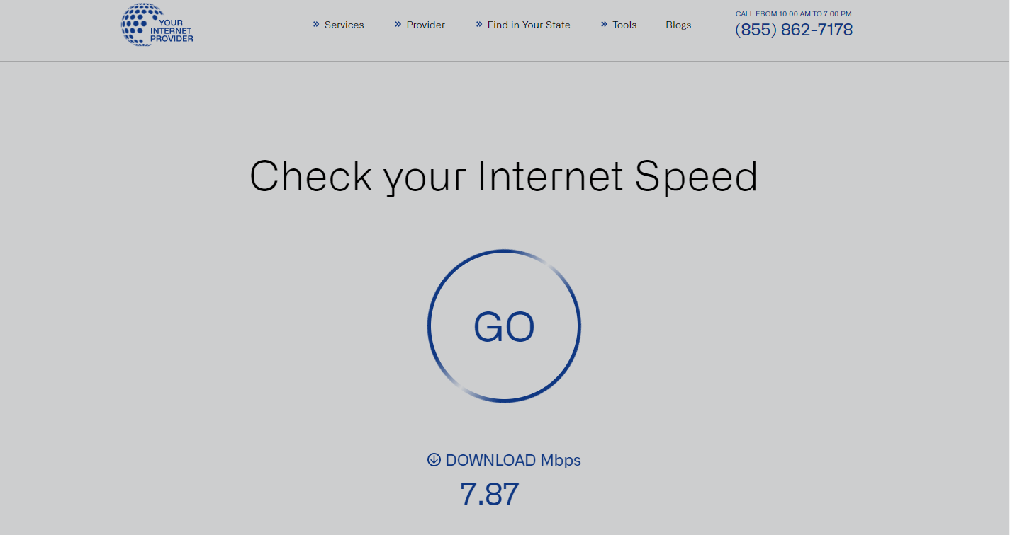 Online internet speed testing tool - Check Your Internet speed